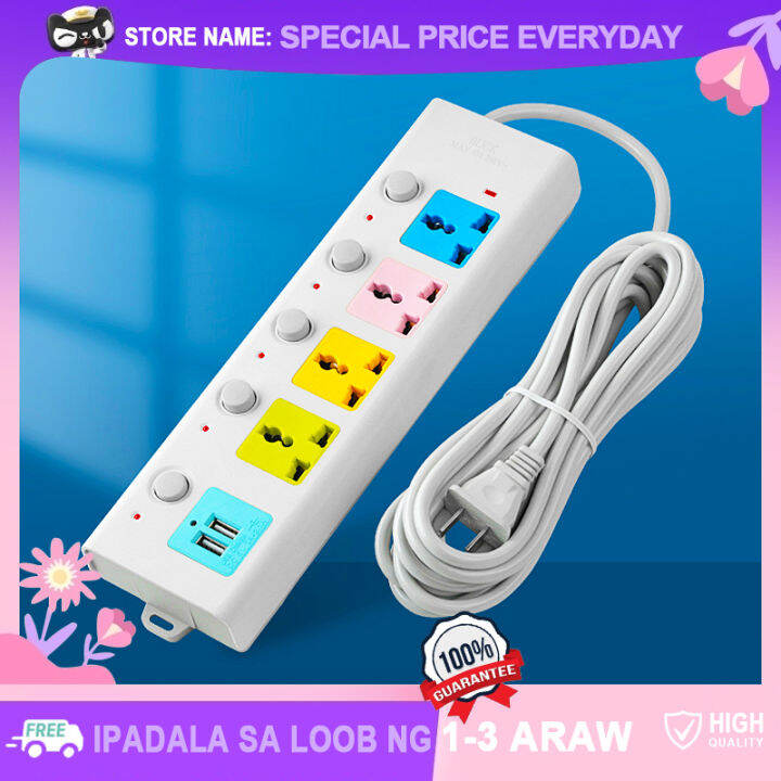 Multi-Function Smart Socket Board with 4 Independent Switch Power ...