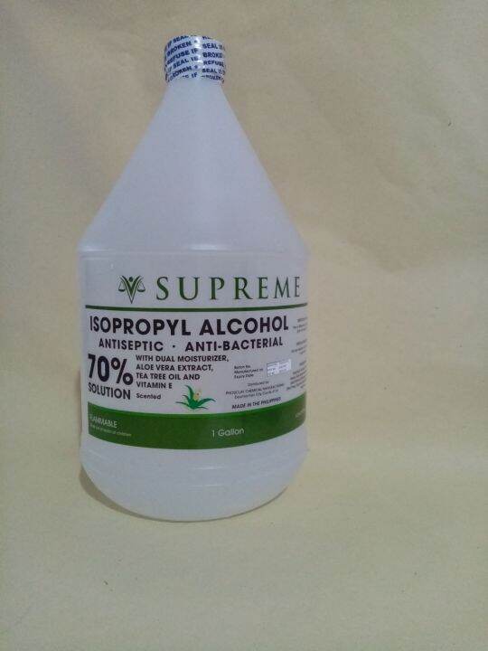 Supreme Isopropyl Alcohol, 1 gallon, 70% solutions with moisturizer ...
