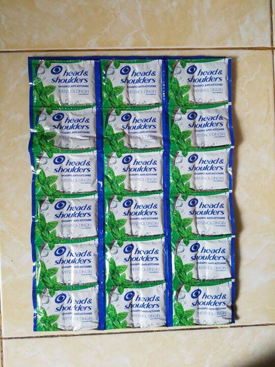 Head & Shoulders Sampo Cool Menthol 9 ml per 1 renceng ( isi 12 sachet ...