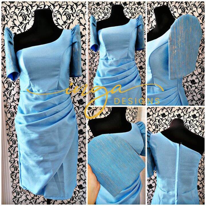 Modern Filipiniana in Metallic Gazar Fabric | Lazada PH