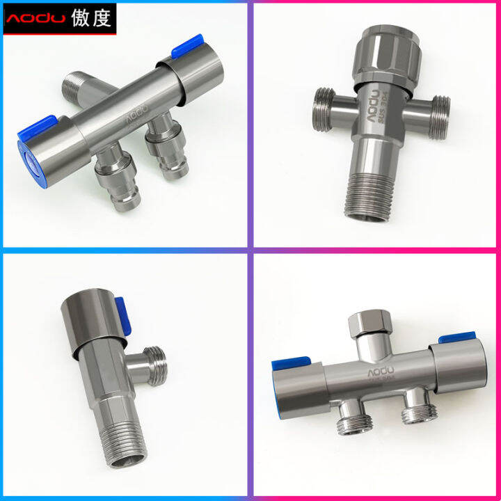 Washing Machine Faucet One Divided into Two Connector Shunt Valve Dual ...