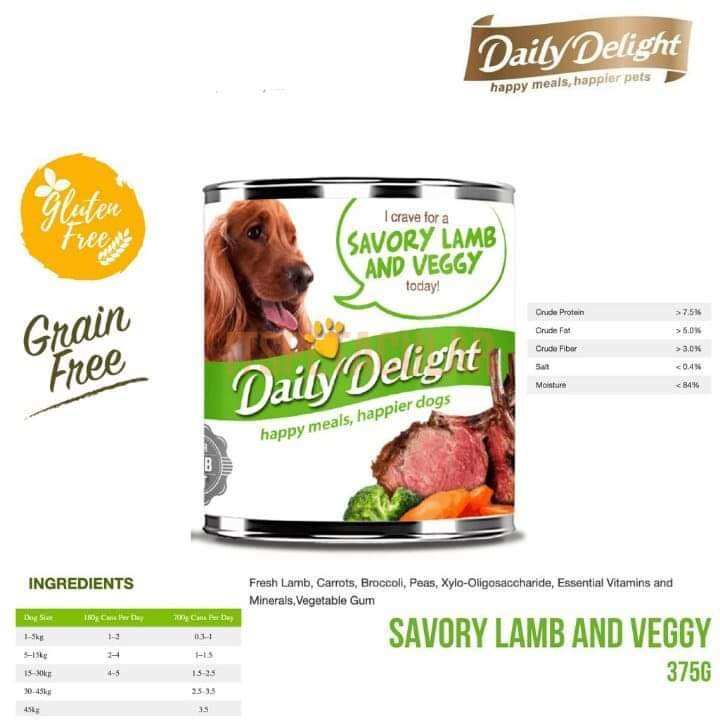 Daily Delight Savory Lamb & Veggies 375g | Lazada PH