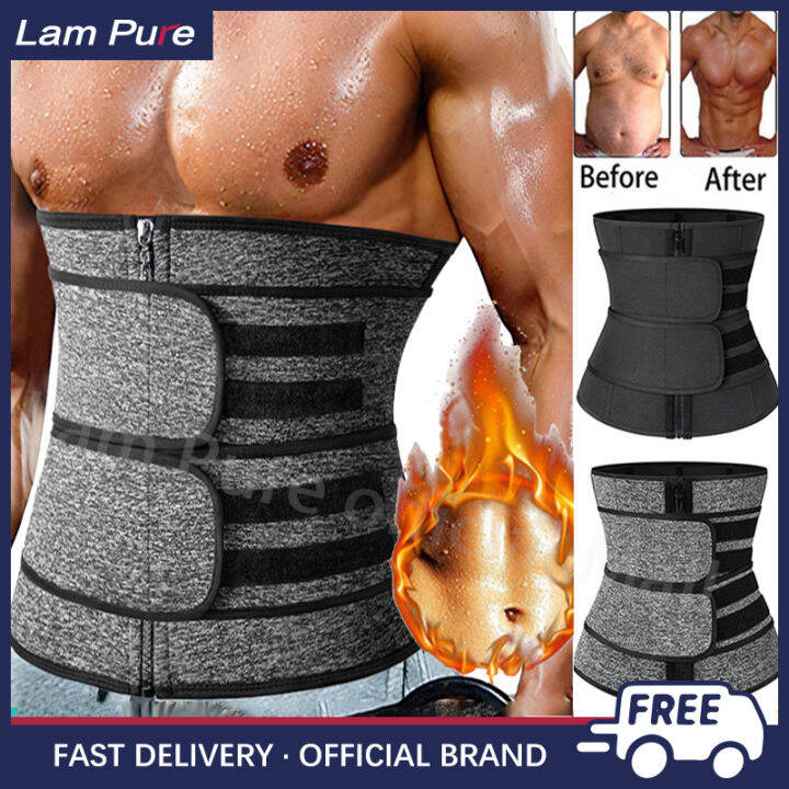 Lam Pure Waist Trimmer For Men Weight Loss Waist Trainer Body Shaper ...