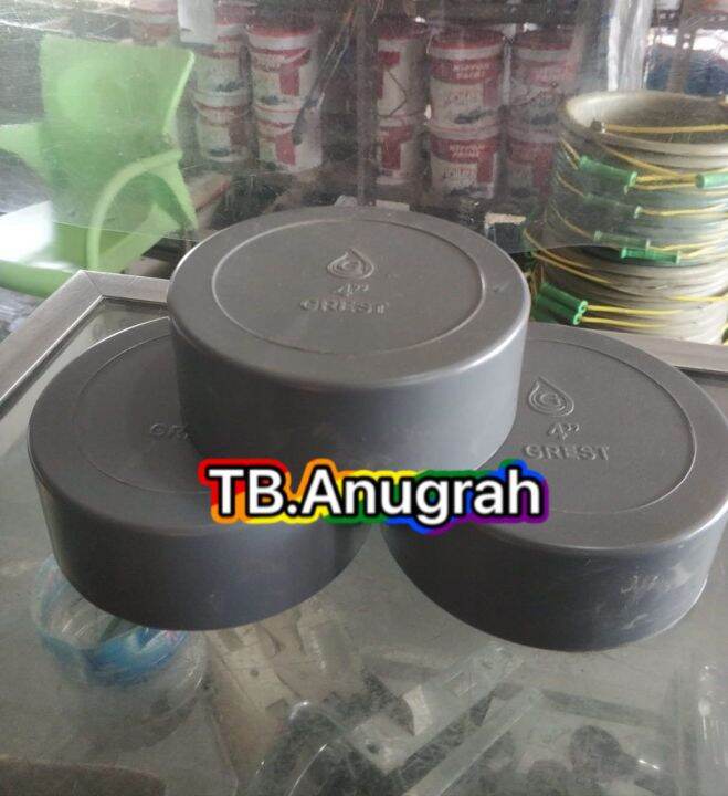 Dop 4 in PVC / Dop 4" / Tutup Pipa 4 Inch Grest Dop 4 inci Tutup pipa ...