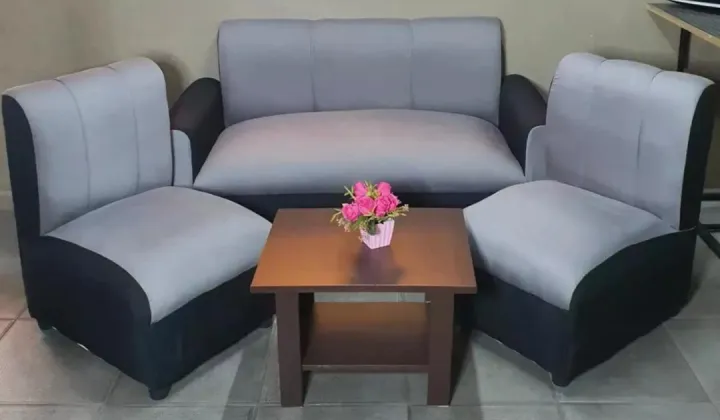 SALA SET GREY FABRIC | Lazada PH