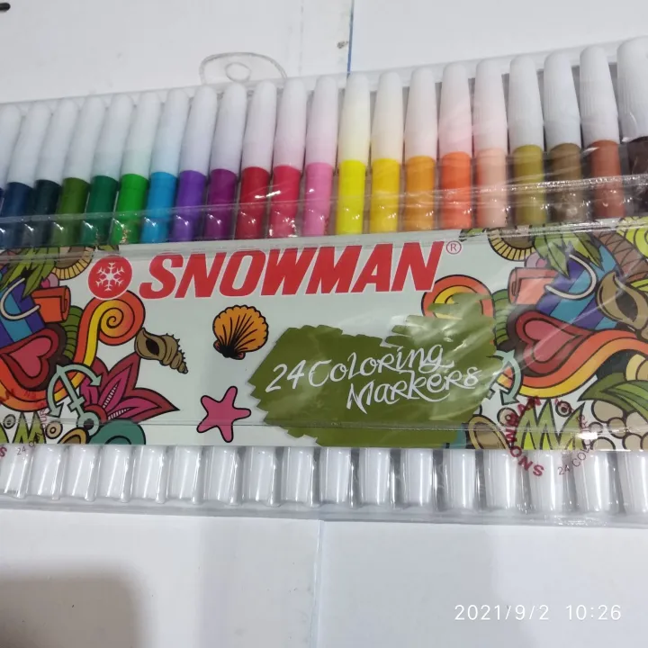 SPIDOL 24 WARNA SNOWMAN PW 24.A HARGA PER PACK | Lazada Indonesia