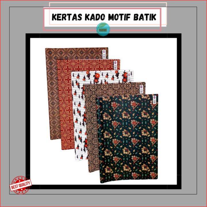 1 Pak Kertas Kado Sidu Motif Batik isi 50 pcs | Lazada Indonesia