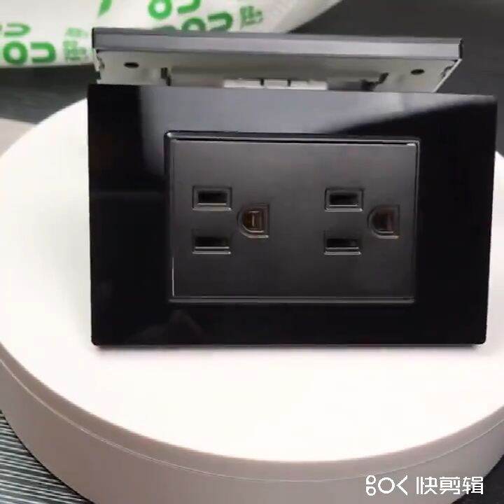 FHM Wide Series Wall Socket Outlet with USB Type 118 Household Wall ...