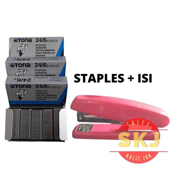 stapler jok sepeda motor/isi STAPLES jok sepeda motor manual 1 kotak ...