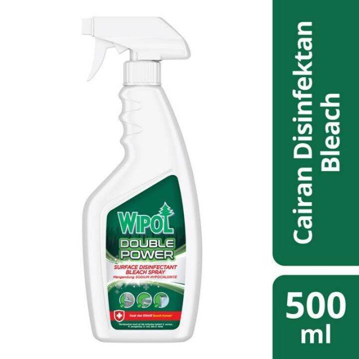 Wipol Double Power Surface Disinfectant Bleach Spray 500 ml | Lazada ...