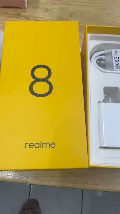 Realme 8 (Ram 8/Rom 128 GB) 4G เครื่องตัวโชว์ศูนย์ไทย กล่องแกะซีล ลองใช้งานแล้ว มีรอยด้านหลัง ...