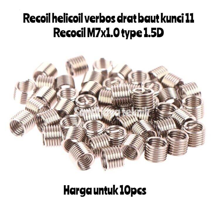 Recoil.helicoil. verbos drat baut kunci 11. Recoil M7x1 Type 1.5D ...