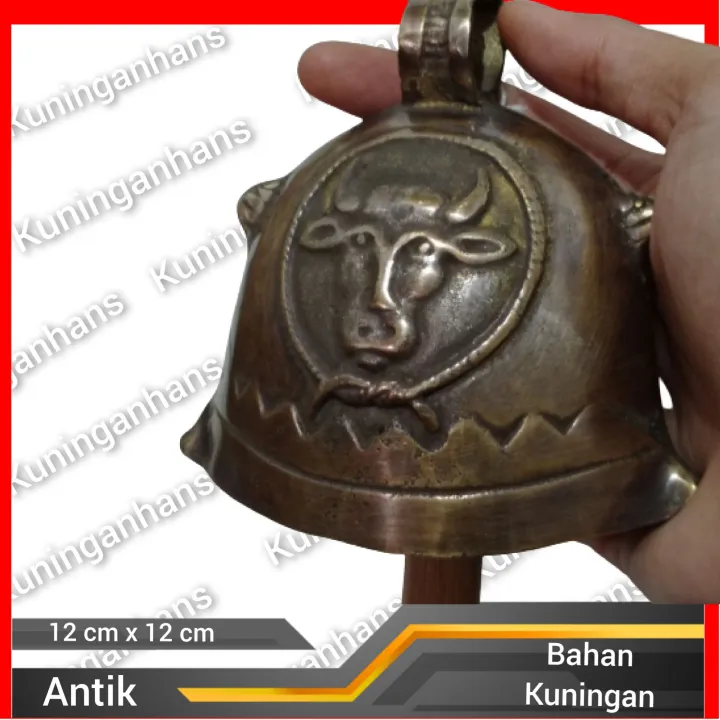 klontong sapi besar kuningan / lonceng kalung sapi jumbo bandul sapi ...