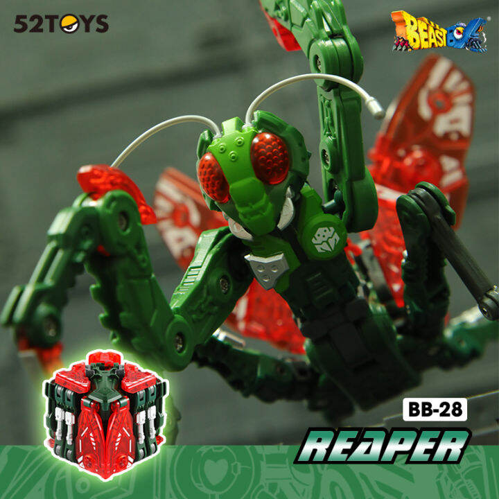 52TOYS BEASTBOX BB-28 REAPER Mecha Deformation Action Figure Portable ...