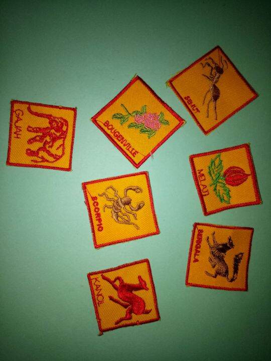 Atribut Regu/Badge Regu Pramuka (10bed+1bendera) | Lazada Indonesia