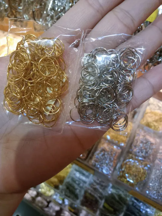 Single thick ring (100pcs)in one pack (10mm) Gold,and Nickle for ...