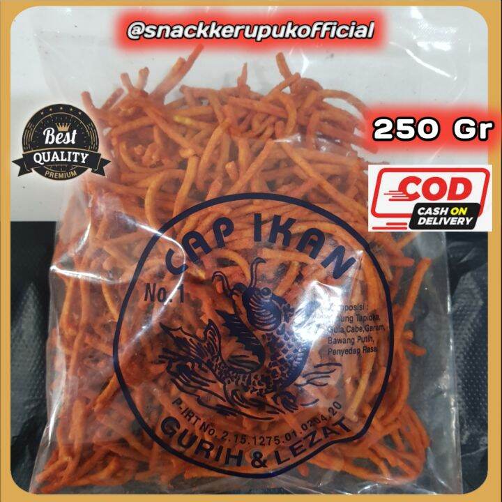 Snack Kerupuk Mie Lidi Cap Ikan Keripik Pedas Balado | Lazada Indonesia
