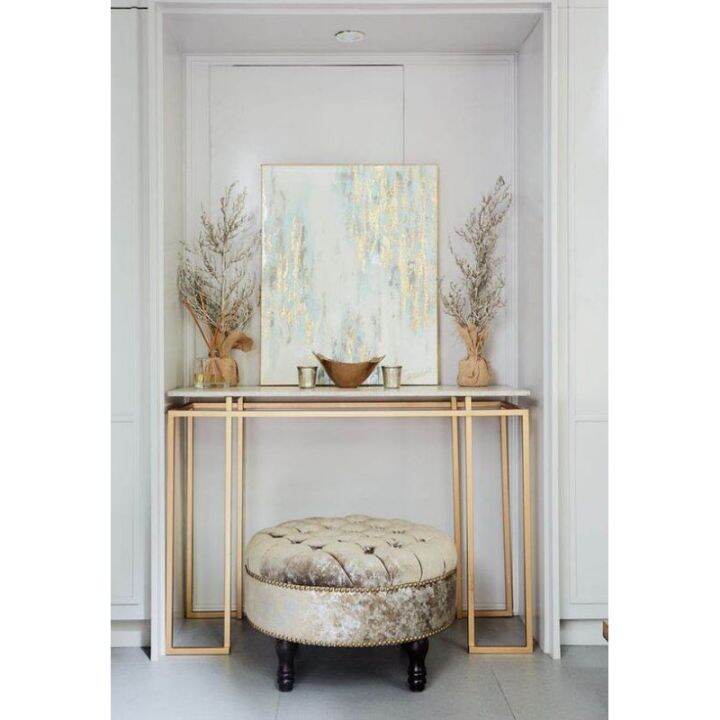 Meja Konsol - meja foyer - meja minimalis modern - meja besi pajangan ...