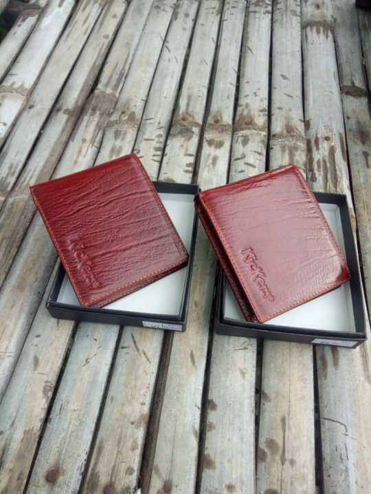 dompet kulit asli sapi motif kayu asli tanggulangin maron | Lazada ...