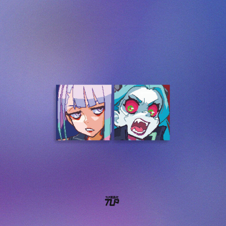 TLP Reflective Sticker Pixels Lucy Rebecca Cyberpunk Edge Walker Runner ...