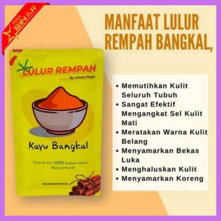Lulur Rempah Kayu Bangkal Original Bahan Alami Banjar Masin 10g ...