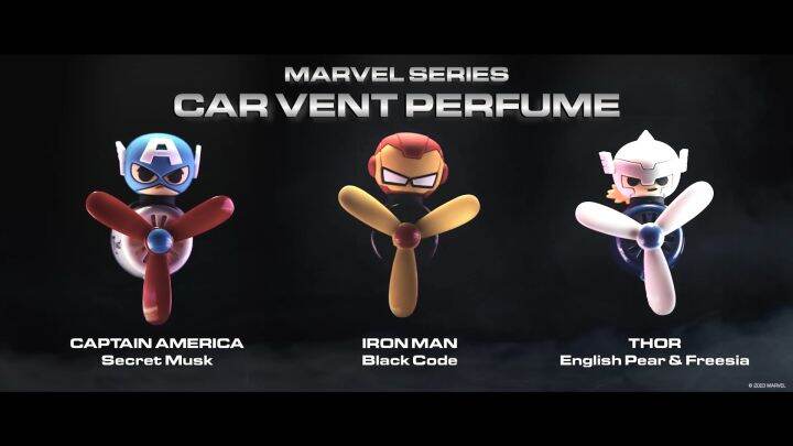 VANZO Marvel Series Car Vent Perfume 4g x 2 (Iron Man) | Lazada