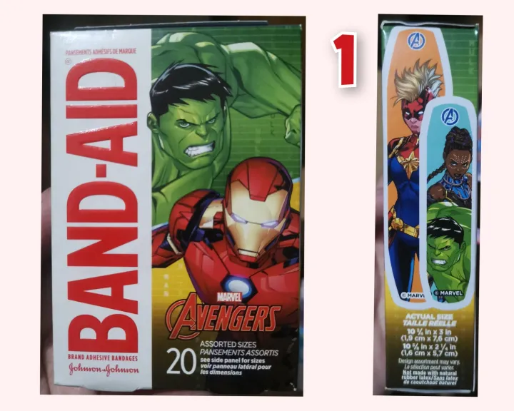 20 pieces Avengers Band-Aid Adhesive Bandages for kids | Lazada PH