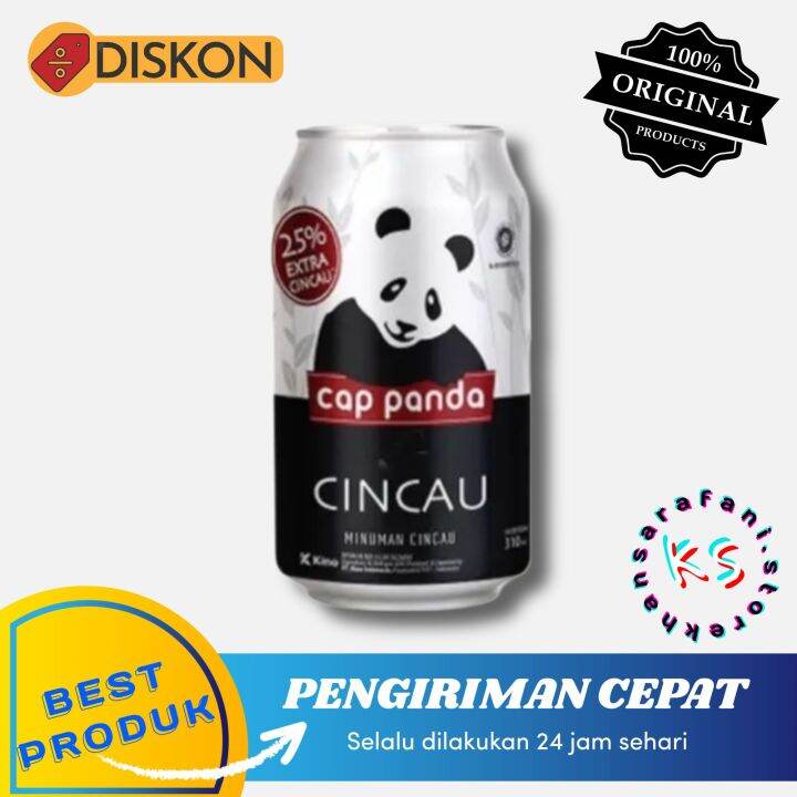 Cincau Cap Panda 1 Dus isi 24 Kaleng | Minuman Cincau 310ml ( Baca ...