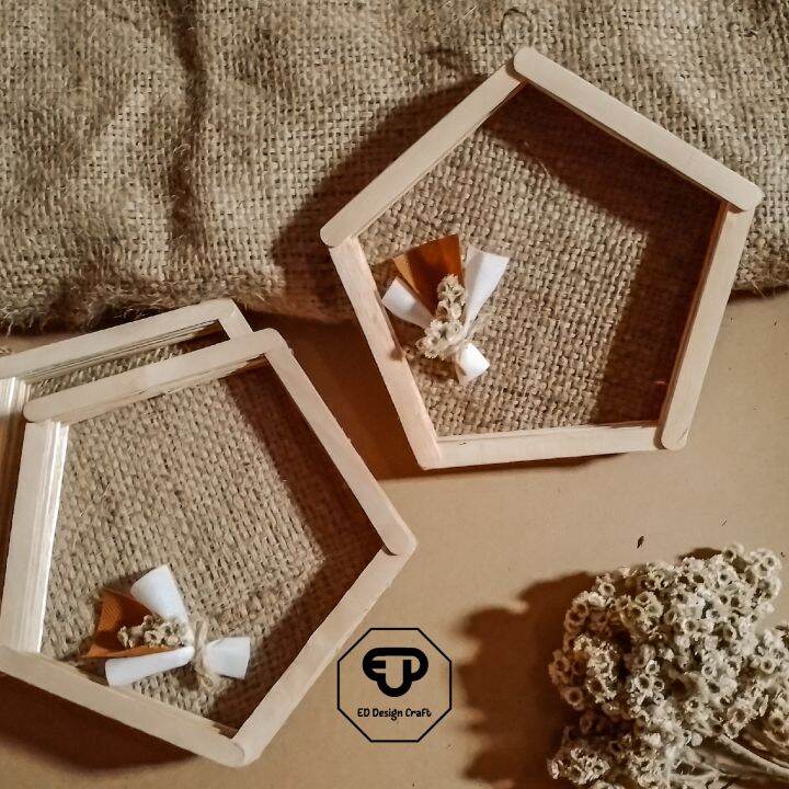 Frame Aesthetic dari stik Es krim/Bingkai/Pigura | Lazada Indonesia