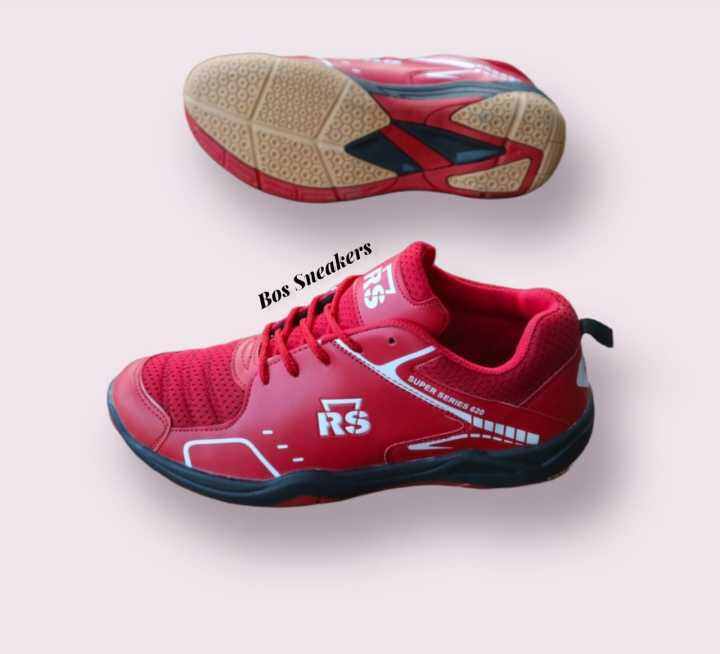 sepatu badminton RS super series merah | Lazada Indonesia