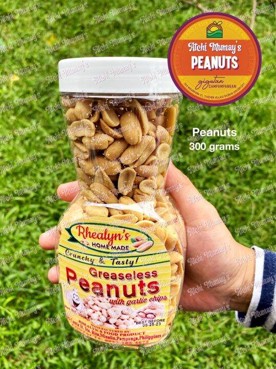Greaseless Peanuts with Garlic Chips 300g | Lazada PH