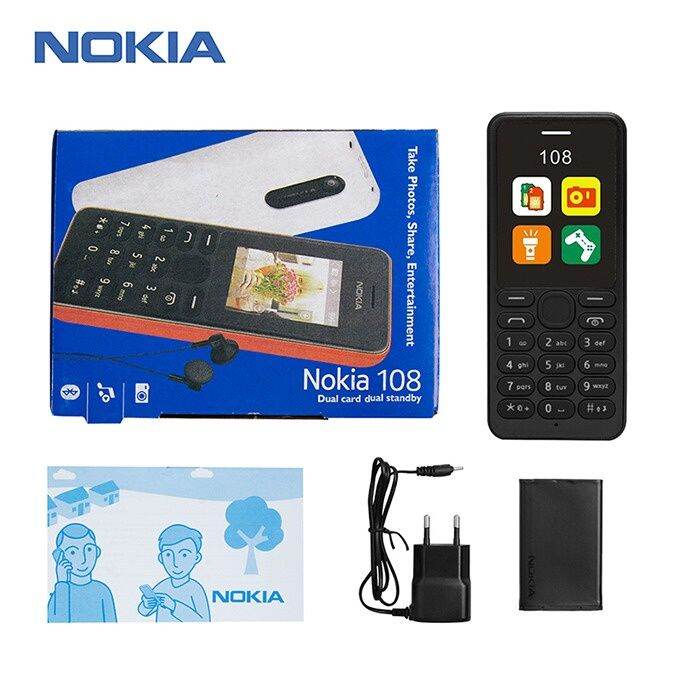 Handphone HP Nokia 108 Dual Sim Card HP Jadul Full Set | Lazada Indonesia