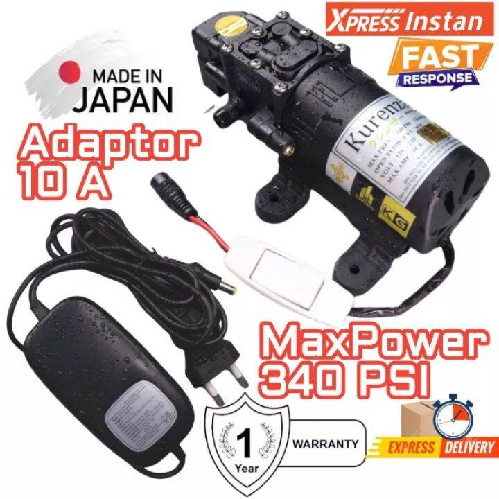 🈹⛩️🇯🇵 Paket Mesin 340 PSI + Adaptor 10 Ampere Motor Pump DC Mist Hidroponik | Lazada Indonesia