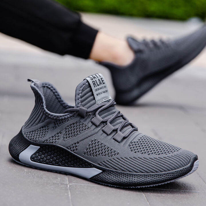 Techdoo Sepatu Sneakers Pria Olahraga Sepatu Fashion Mesh Sepatu Lari ...