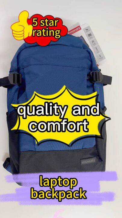 Promate Birger ComfortStyle™ Laptop Backpack with Large Compartments ...