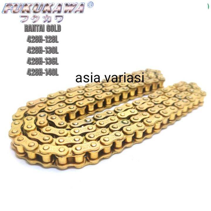 RANTAI FULL GOLD 128L/130L/136L/140L TEBAL 428HSBT FUKUKAWA JAPAN | Lazada Indonesia