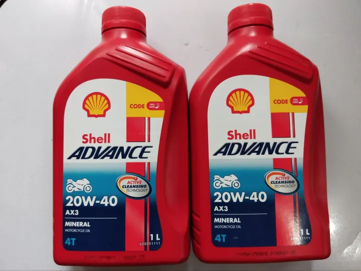 SHELL ADVANCE 4T AX3 20W-40 1L | Lazada PH
