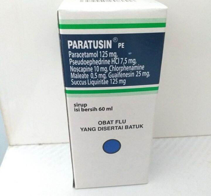 Paratusin paratussin sirup 60ml obat batuk flu yang disertai batuk dan ...