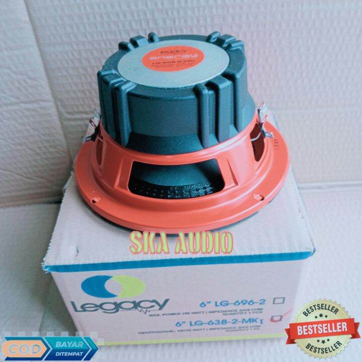 SPEAKER SUBWOOFER 6 INCH LEGACY LG - 638 - 2MK DOUBLE COIL / SPIKER ...