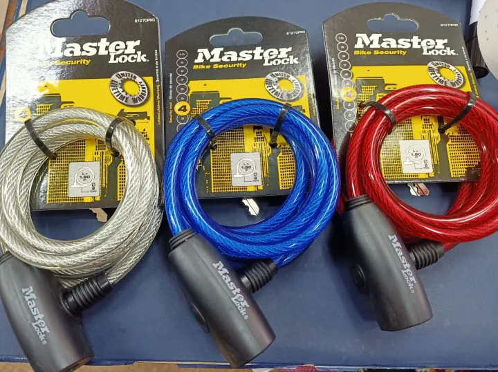 MASTER LOCK OR BIKE LOCK #8126-D AND 8127-D KEY OPERATED FUNCTION CABLE ...