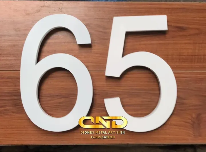 Metal 3D numbers sign/floating numbers/stainless 304/12”height | Lazada PH