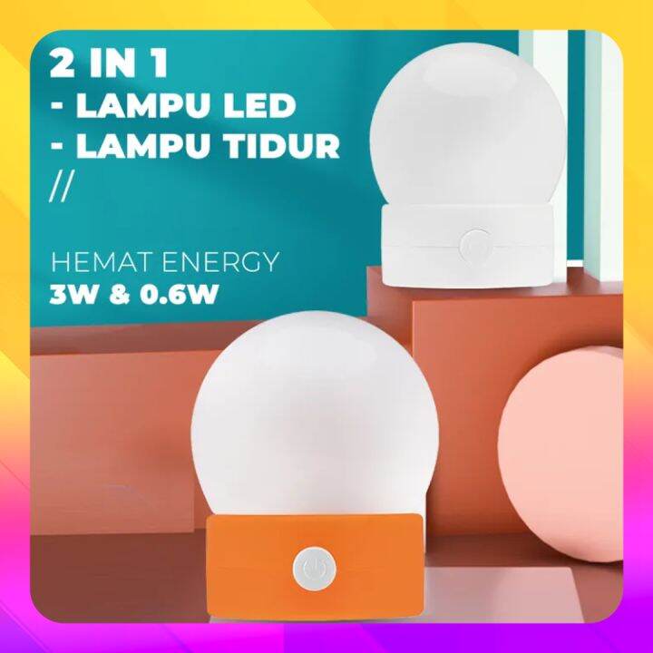 AOKI Lampu Tidur LED Dinding | Night Lamp Sleep | Lamp Kamar | Lampu ...