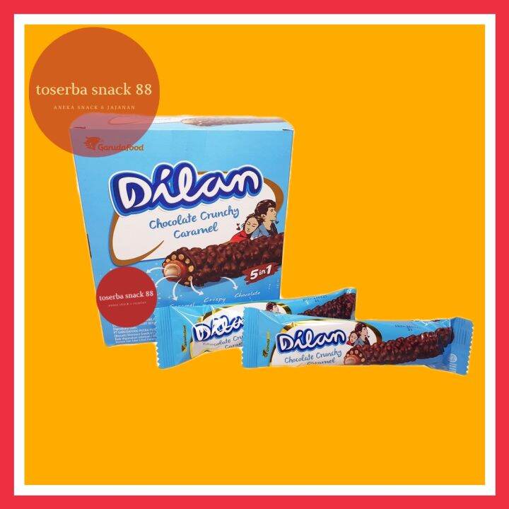 DILAN Chocolate Crunchy Caramel/ Garuda food 5in1 (24 gram× 12 pcs ...