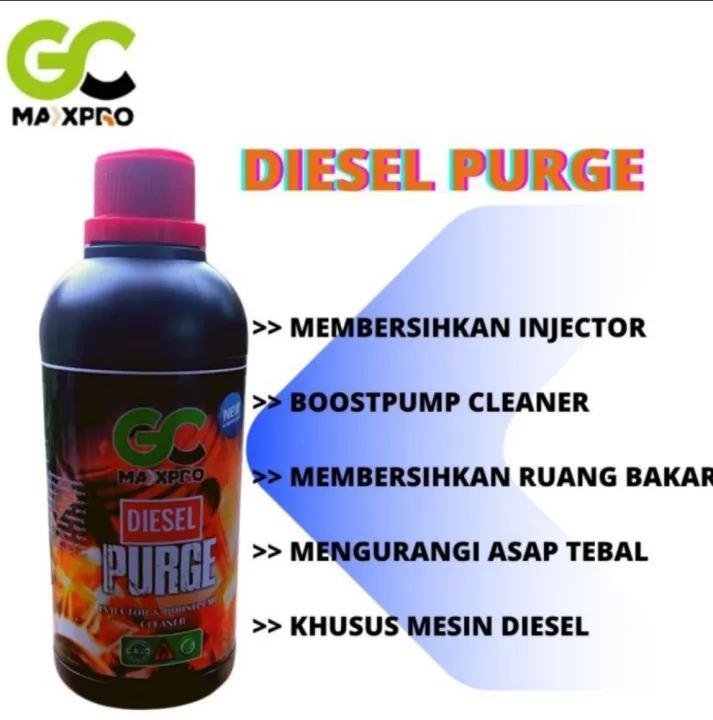 PURGE DIESEL GC MAXPRO 500ML/CAIRAN GURAH INJECTOR MESIN DIESEL MOBIL ...