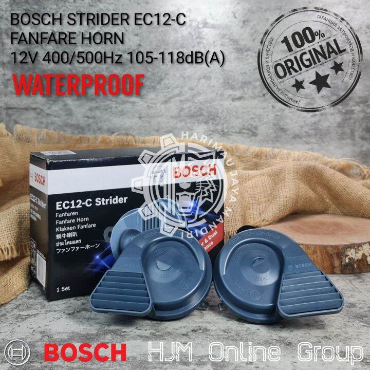 KLAKSON KEONG BOSCH WATERPROOF STRIDER EC12-C FANFARE HORN 12V ORIGINAL | Lazada Indonesia