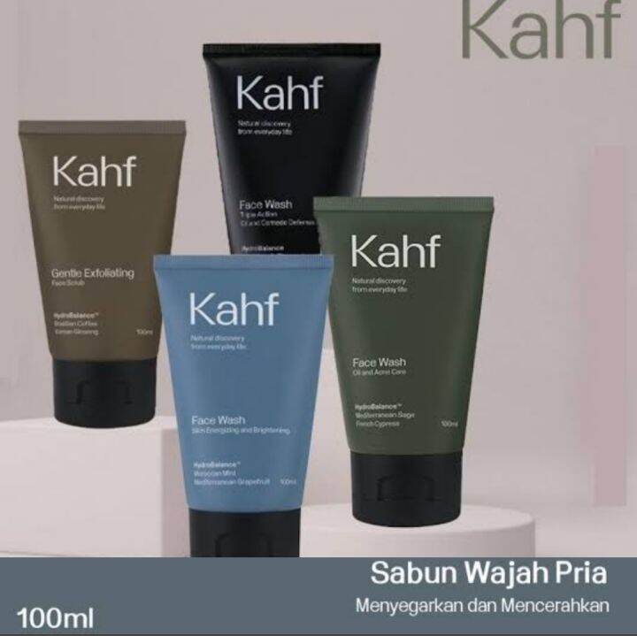 KAHF Facial Wash Sabun Cuci Muka Pria Ukuran Besar 100ml | Lazada Indonesia