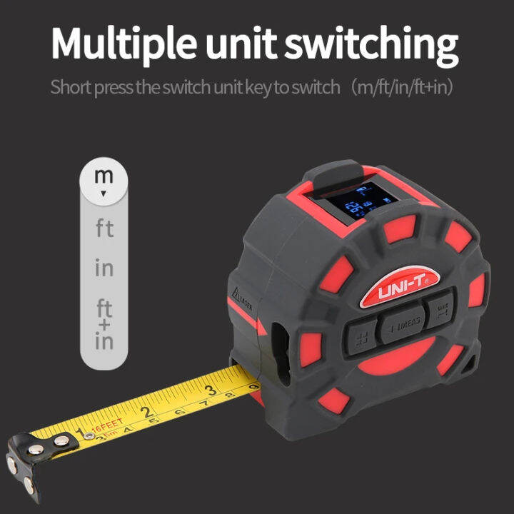 UNI-T 50เมตร60เมตร LM50T สายวัดเลเซอร์ LM60T ไม้บรรทัดอิเล็กทรอนิกส์ ...