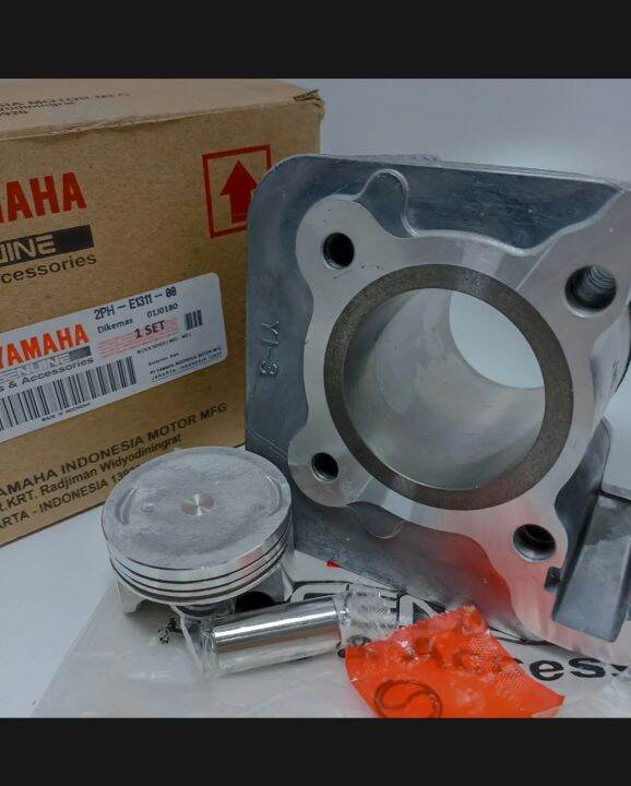 BLOK SEHER MIO M3 KOMPLIT + SET PISTON KIT 2PH YAMAHA MIO Z - XRIDE - FINO 125CC - MIO SOUL GT ...