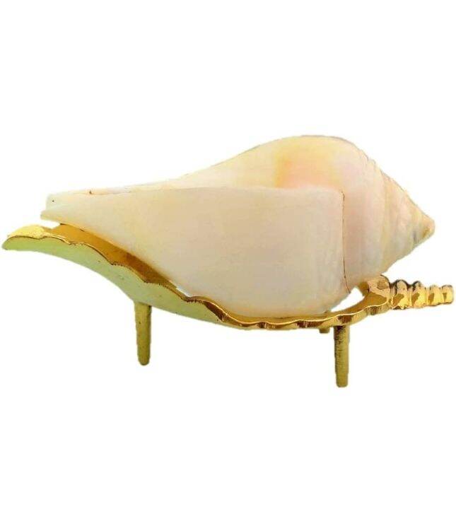 Natural VALAMPURI Sangu stand Brass Shankh Stand, Conch Shell Stand - 4 ...