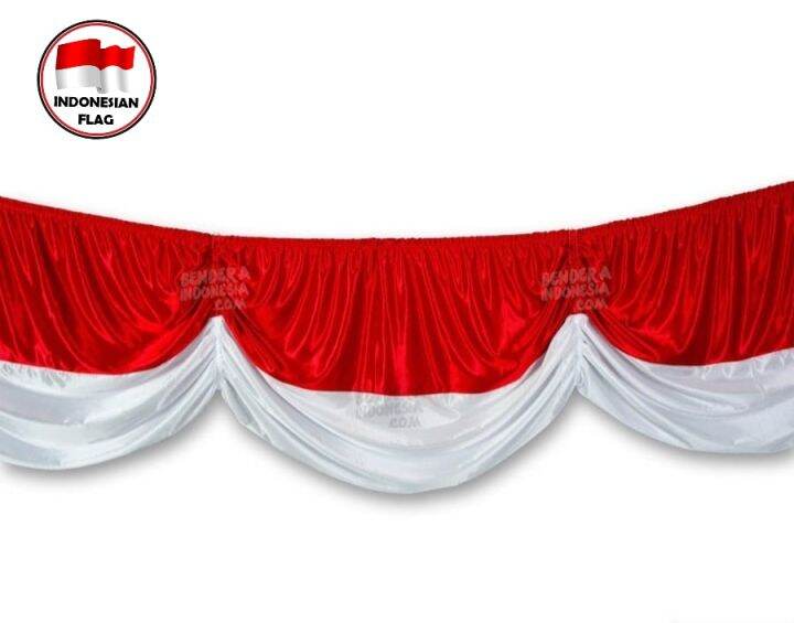 Bendera Merah Putih Backdrop Karet 10 Meter 10 Gelombang | Lazada Indonesia